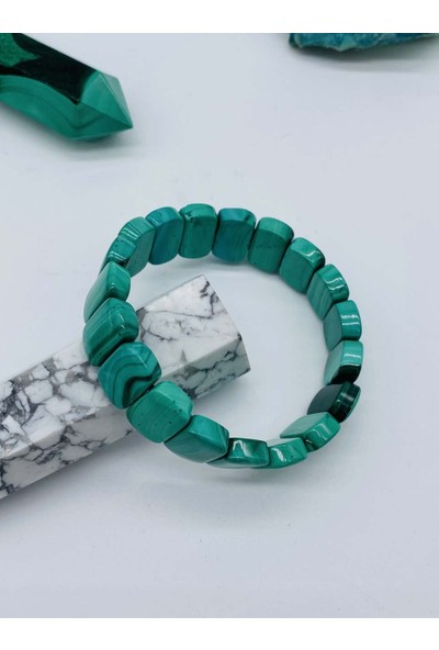 Safnaturel Doğal Taş Malahit Bileklik Safnaturel Doğal Taş Malahit Bileklik