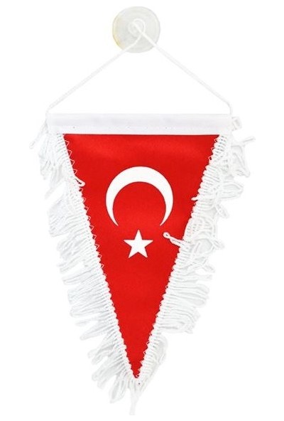 Flama Küçük Türk Bayrağı Fırfırlı 11X18