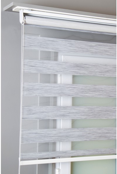 Bizden Perde Gri Bambu Zebra Stor Perde Bizden Perde Gri Bambu Zebra Stor Perde