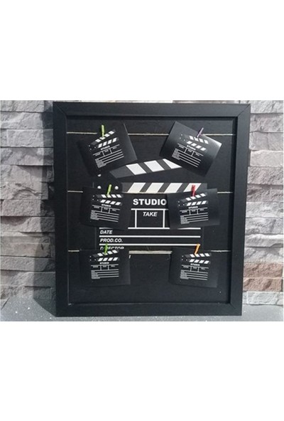 Ozcmax Klaket Tasarımlı Ipli ve Mandallı Fotoğraf Çerçevesi- Ozcmax Klaket Tasarımlı Ipli ve Mandallı Fotoğraf Çerçevesi-