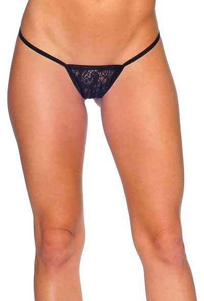 Merry See Siyah Dantel Tanga