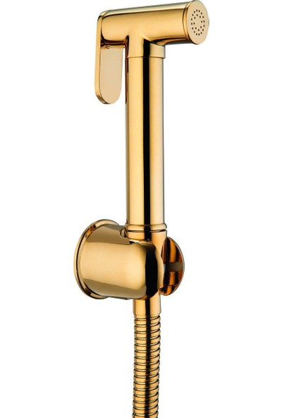 Fause Spiralli Taharetmatik Taharet El Duşu Pirinç Altın Gold KTS100-G Fause Spiralli Taharetmatik Taharet El Duşu Pirinç Altın Gold KTS100-G