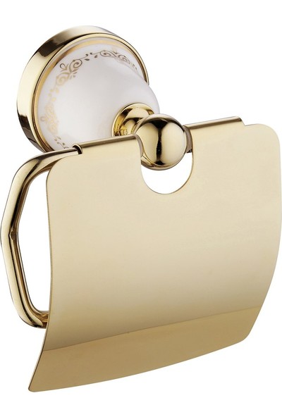 Fause Kapaklı Tuvalet Kağıtlık Pandora Altın Gold