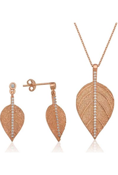 Nikadu Gümüş Yaprak Ikili Set