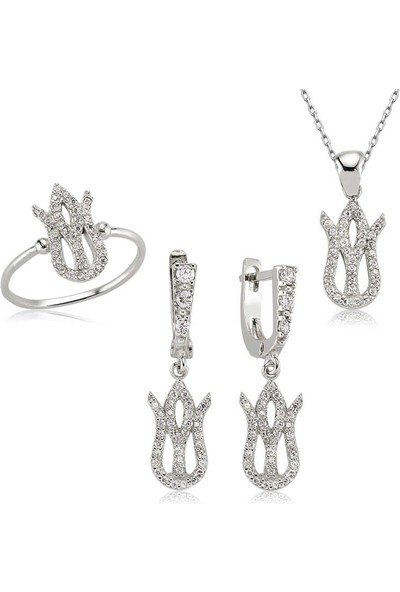 Nikadu Gümüş Lale Kadın Set