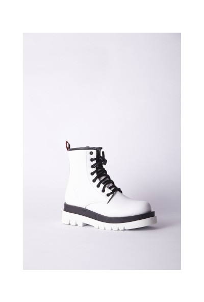 Mushoes Beyaz Kalın Taban Kadın Postal 80-179