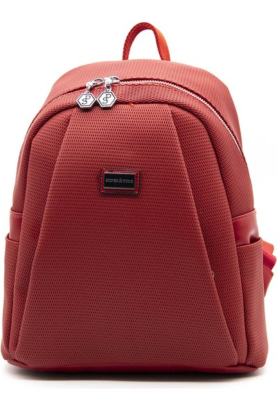 Silver & Polo Silver Polo Kırmızı Tek Bölmeli Kadın Sırt Çantası SP926