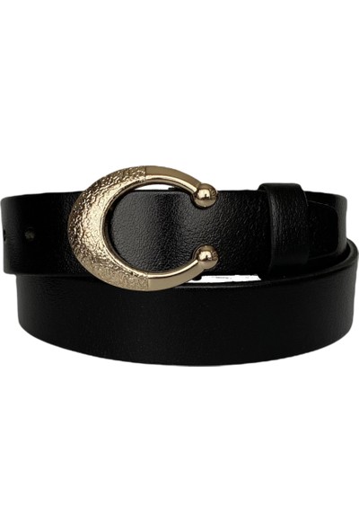 %100 Deri, Gold Tokalı Siyah Kadın Kemeri 4 cm %100 Deri, Gold Tokalı Siyah Kadın Kemeri 4 cm
