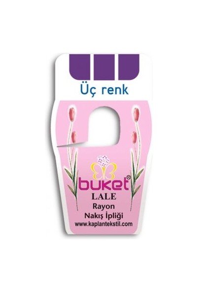 Buket Lale El Nakış Iplikleri - Üç Renkli