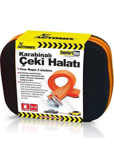 Automix Çeki Halatı Çantalı Lüks Tip Automix Çeki Halatı Çantalı Lüks Tip