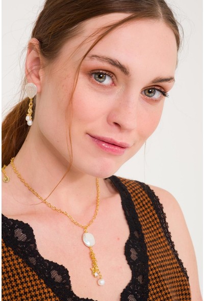 Belf Design Pavia Hakiki Inci Küpe, Özel Tasarım Küpe