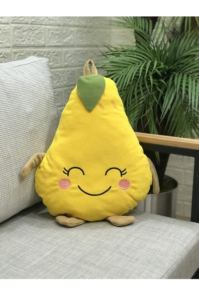 Gülce Design Hediyelik Sevimli Armut Peluş Yastık