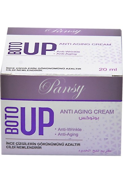 Pansy Boto Up Yaşlanma Karşıtı Krem 20ML Pansy Boto Up Yaşlanma Karşıtı Krem 20ML