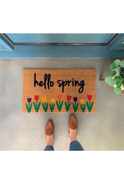 DefLife Hello Spring Kapı Önü Koko Paspas