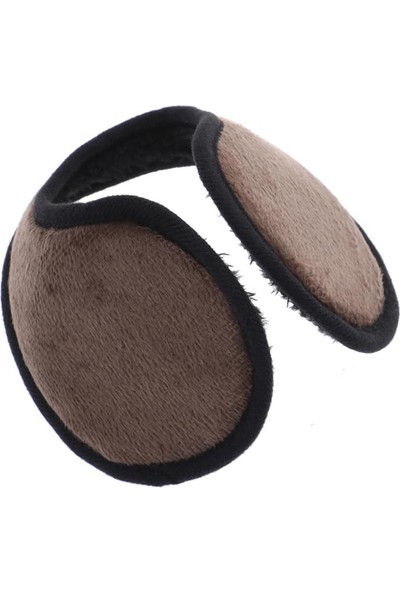 Epazzar Unisex Peluş Kulaklık 3 Adet Polar Ense Tipi Kışlık Kulak Koruyucu 3 Adet Kahverengi