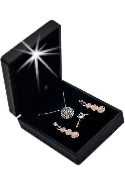 Vitrin Kutu Işıklı Set Kutusu Siyah Vitrin Kutu Işıklı Set Kutusu Siyah