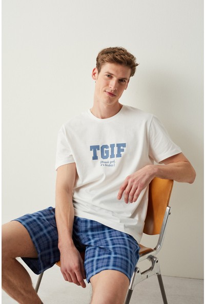 Penti Its Friday Day Şort Pijama Takımı Penti Its Friday Day Şort Pijama Takımı