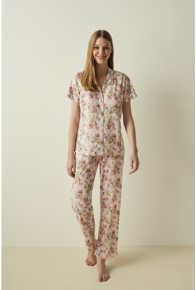 Penti Mix Poppy Garden Gömlek Pijama Takımı Penti Mix Poppy Garden Gömlek Pijama Takımı
