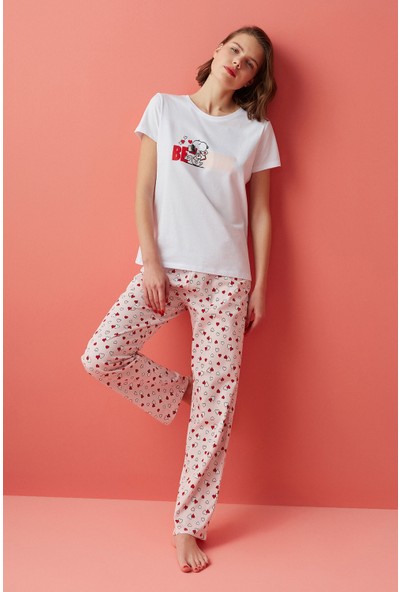 Penti Mix Gift Be Mine Pantolon Pijama Takımı Penti Mix Gift Be Mine Pantolon Pijama Takımı