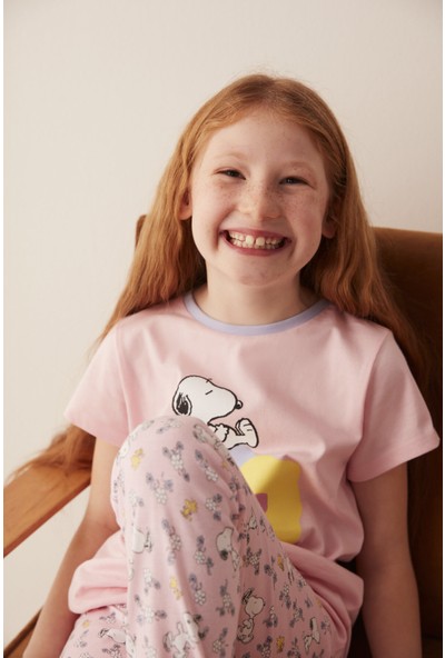 Penti A.pembe Snoopy Daisy 2li Pijama Takımı Penti A.pembe Snoopy Daisy 2li Pijama Takımı