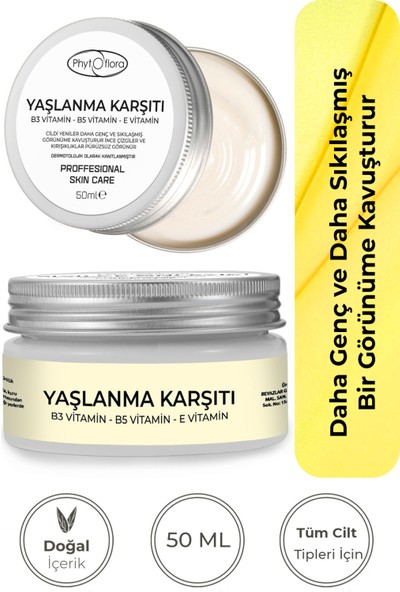 PHYTOFLORA En Etkili Kırışıklık Giderici ve Yaşlanma Karşıtı Krem PHYTOFLORA En Etkili Kırışıklık Giderici ve Yaşlanma Karşıtı Krem