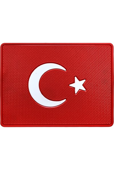 HLD Türkiye Kaymaz Torpido Pedi - Türk Bayrağı Kaydırmaz Ped HLD Türkiye Kaymaz Torpido Pedi - Türk Bayrağı Kaydırmaz Ped