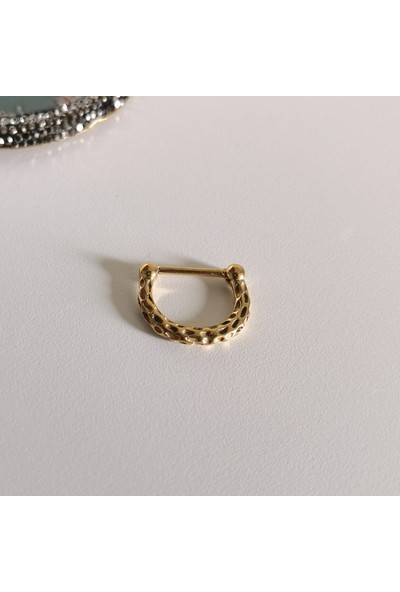 Bylin Cerrahi Çelik Gold Piercing