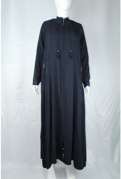 Hira Lacivert Desenli Ferace