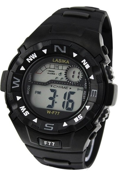 Lasika Siyah F77 Dijital Çocuk Kol Saati