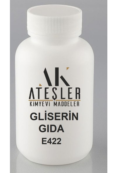 Ateşler Kimyevi Gliserin (Gıda) E422 100 ml Ateşler Kimyevi Gliserin (Gıda) E422 100 ml