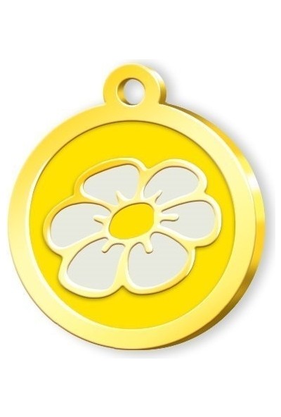 Ozcmax Altın Kaplama Papatya Künye - Sarı-Zoo