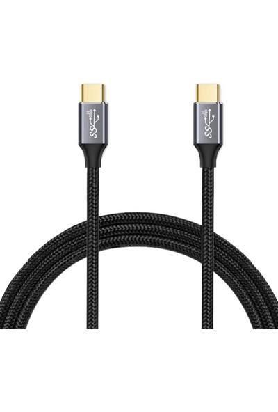 HUA3C 2m Tip C USB 3.1 Gen2 10 Gbps 100 W Pd Naylon Örgülü Kablo (Yurt Dışından) HUA3C 2m Tip C USB 3.1 Gen2 10 Gbps 100 W Pd Naylon Örgülü Kablo (Yurt Dışından)