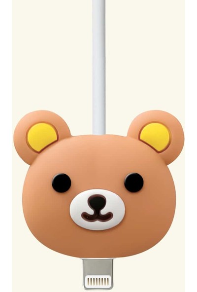Bilişim Akademi Sarı Kulaklı Ayı Şarj Kablo Koruyucusu