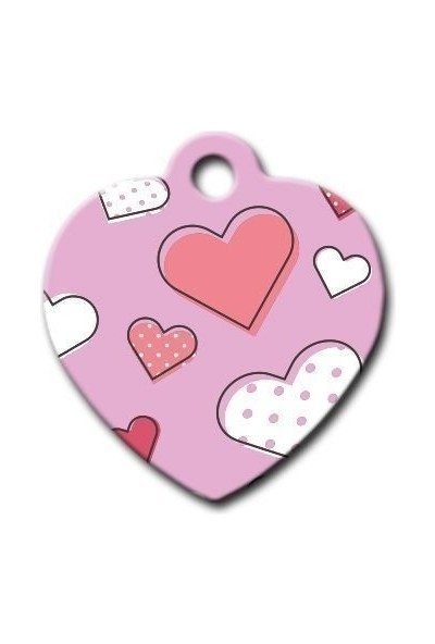 Ozcmax Kalp Desenli Kalp Kedi Köpek Künyesi-Zoo