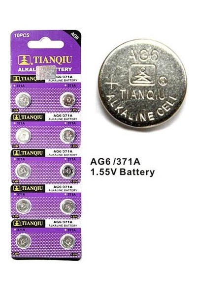 Bernam Ti̇anqi̇a Ag6 - 371A Alkali̇n Düğme Hücreli̇ Pi̇l 10'lu Paket 661062