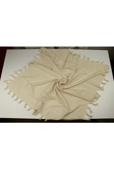 Ilgın Home Buldan Bezi Naturel Püsküllü Masa ve Fiskos Örtüsü Ilgın Home Buldan Bezi Naturel Püsküllü Masa ve Fiskos Örtüsü