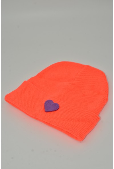 Moxxo Sevgililer Günü Özel Koleksiyonu Mor Kalp Figürlü Neon Turuncu Renk Unisex Erkek/kadın Bere Moxxo Sevgililer Günü Özel Koleksiyonu Mor Kalp Figürlü Neon Turuncu Renk Unisex Erkek/kadın Bere