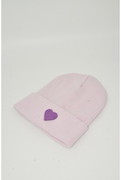 Moxxo Sevgililer Günü Özel Koleksiyonu Mor Kalp Figürlü Pembe/pudra Renk Unisex Erkek/kadın Bere Moxxo Sevgililer Günü Özel Koleksiyonu Mor Kalp Figürlü Pembe/pudra Renk Unisex Erkek/kadın Bere