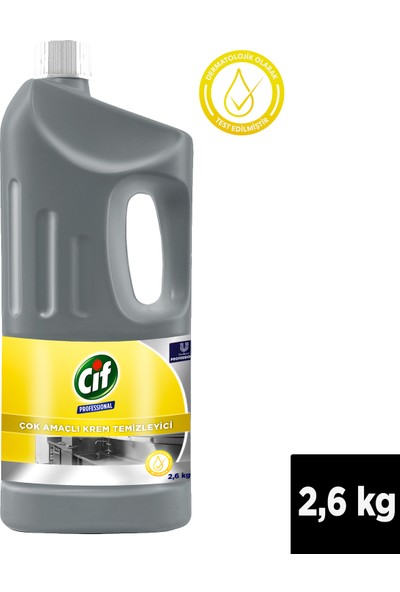 Cif Professional Çok Amaçlı Krem Temizleyici 2,6 kg Cif Professional Çok Amaçlı Krem Temizleyici 2,6 kg