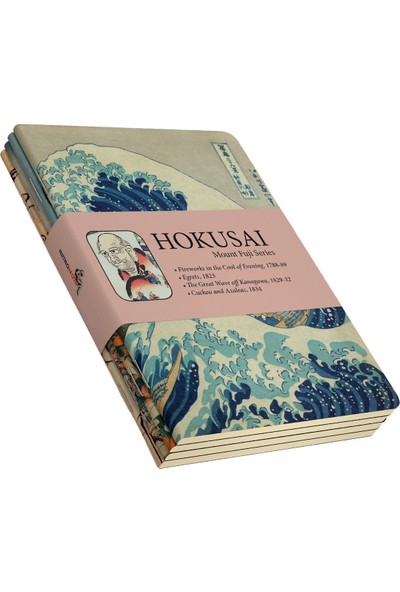 Retronote Hokusai 4'lü Defter Seti 1 Mount Fuji Series I Çizgisiz 48 Sayfa 10,5X14CM Retronote Hokusai 4'lü Defter Seti 1 Mount Fuji Series I Çizgisiz 48 Sayfa 10,5X14CM
