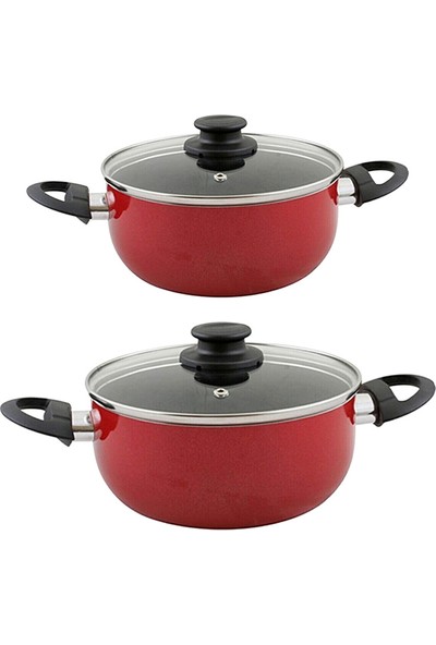 Mehtap Teflon 20 cm + 22 cm Derin Tencere Seti Mehtap Teflon 20 cm + 22 cm Derin Tencere Seti