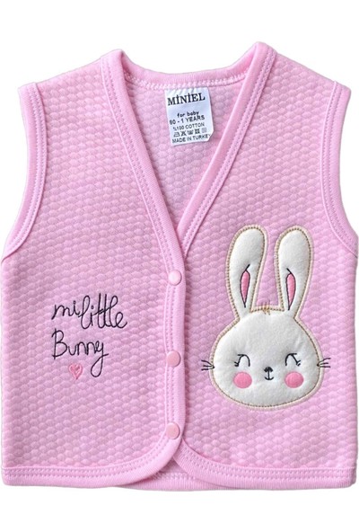 Minikel My Little Bunny Kapitone Yelek Minikel My Little Bunny Kapitone Yelek