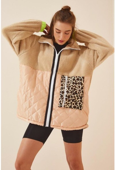 Volt Clothing Leopar Detay Peluş Sweatshirt Volt Clothing Leopar Detay Peluş Sweatshirt