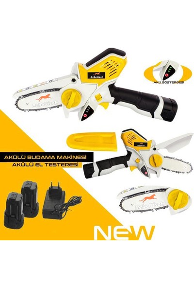Rebellisch New Veyron Series Saw 88V 8AH Li-On Batarya Akülü Dal Budama Testere Bıçkı Makinası Rebellisch New Veyron Series Saw 88V 8AH Li-On Batarya Akülü Dal Budama Testere Bıçkı Makinası