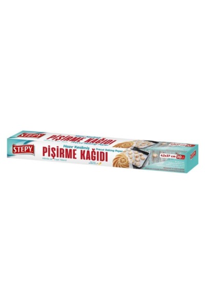 Stepy Pişirme Kağıdı 10 Tepsi Hazır Kesilmiş Stepy Pişirme Kağıdı 10 Tepsi Hazır Kesilmiş