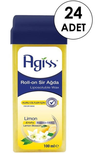 Agiss Roll-On Sir Ağda 100 ml Limon X24 Agiss Roll-On Sir Ağda 100 ml Limon X24
