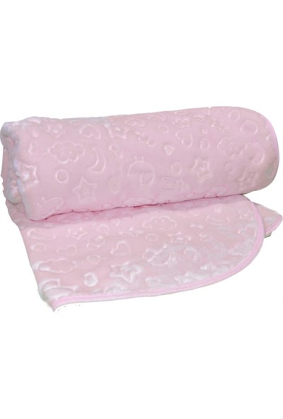 Özdilek Embos Peluş Bebek Battaniyesi Pembe Özdilek Embos Peluş Bebek Battaniyesi Pembe