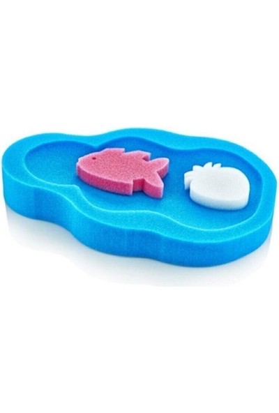 Mor Bebe Küvet Süngeri ve 2 Adet Yıkama Süngeri ( Katlanır Küvetler Için Uygun )Mavi Mor Bebe Küvet Süngeri ve 2 Adet Yıkama Süngeri ( Katlanır Küvetler Için Uygun )Mavi