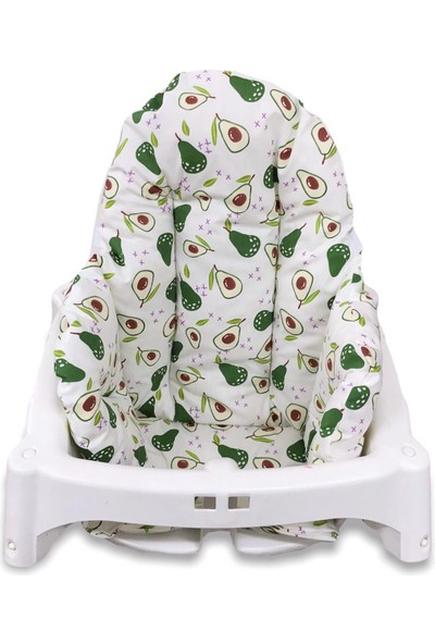 Bebek Özel Bebek/çocuk Mama Sandalyesi Minderi Avokado Desenli
