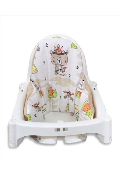 Bebek Özel Ikea Antilop Mama Sandalyesi Minderine Uyumlu Kılıf (Kızılderili Hayvanlar ve Kahverengi Yıldızlı Desen) Bebek Özel Ikea Antilop Mama Sandalyesi Minderine Uyumlu Kılıf (Kızılderili Hayvanlar ve Kahverengi Yıldızlı Desen)